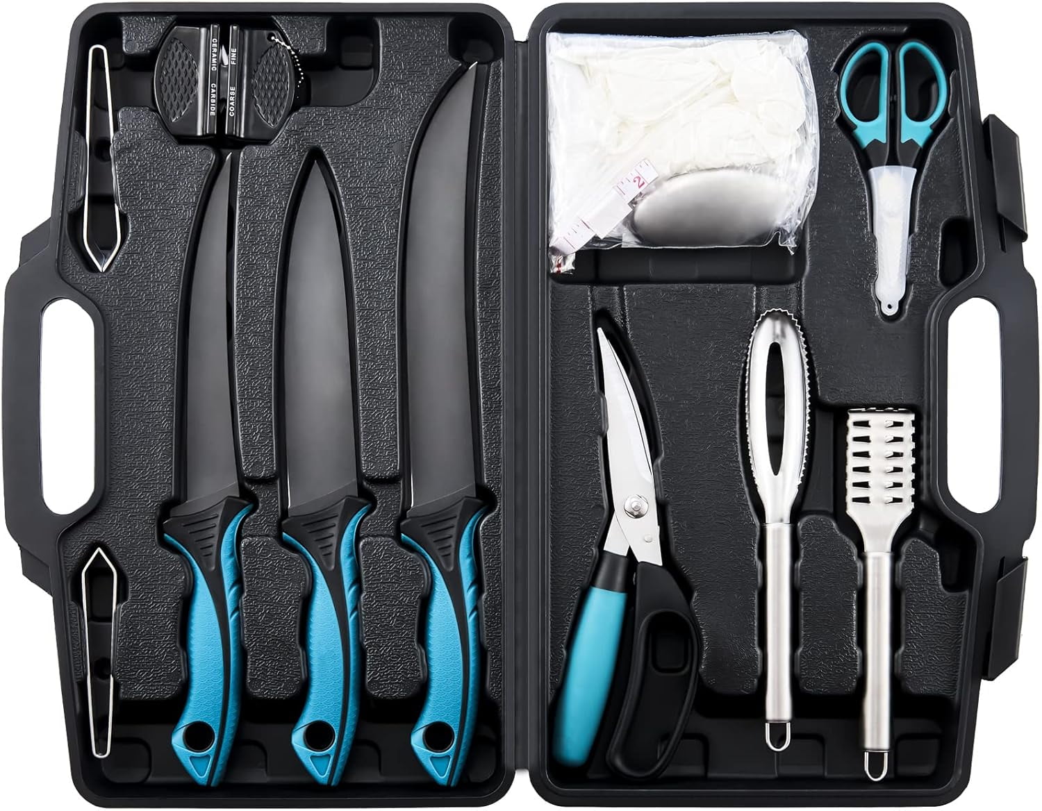 Curved Flex Fish Fillet Knife Set with 7 Inch and 9 Inch Filet Knives ...