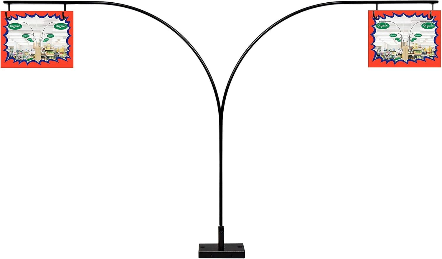 Curved Gondola Shelf Double Side Magnetic Store Aisle Sign Holder ...