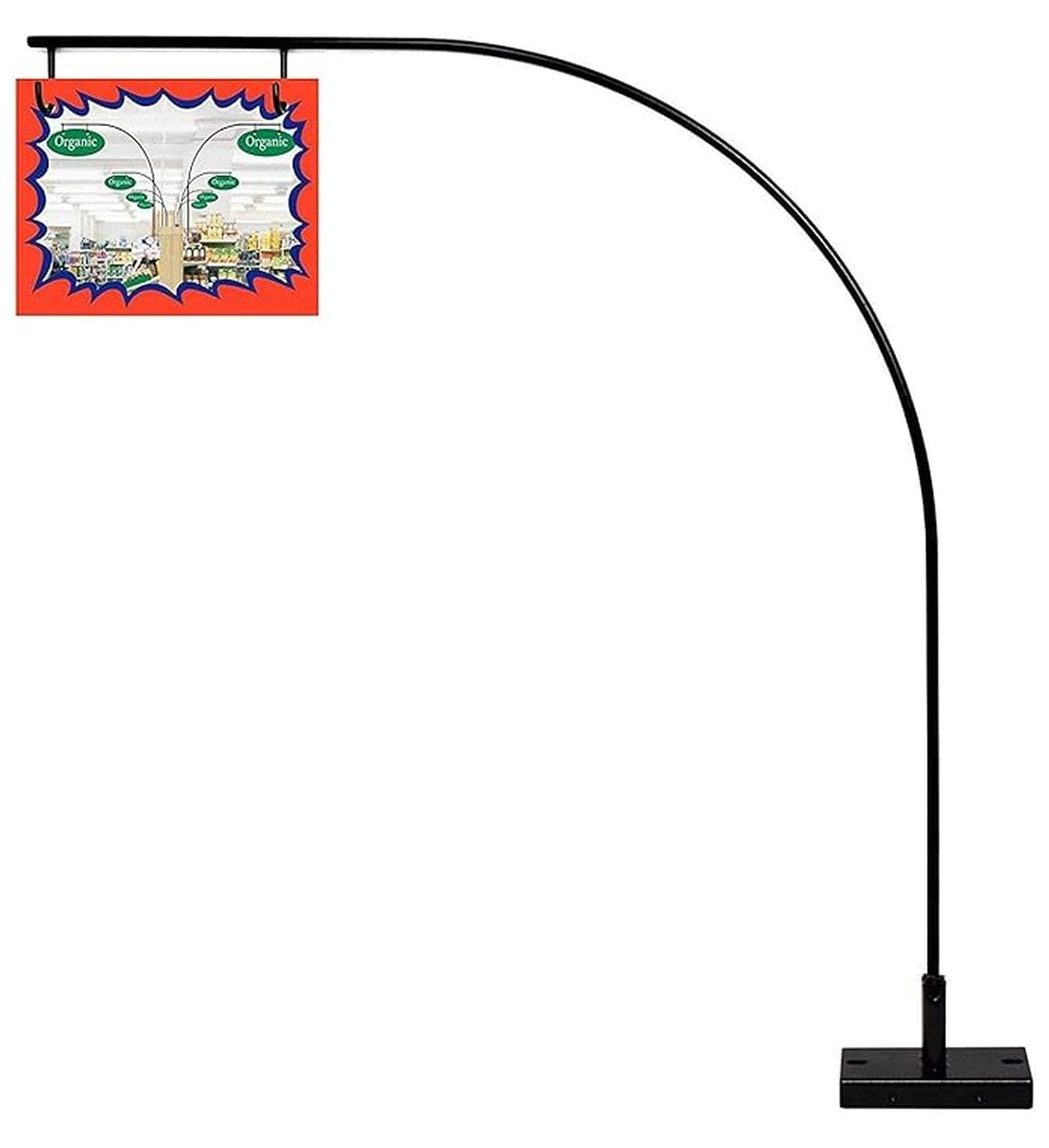 Curved Gondola Shelf Single Side Magnetic Store Aisle Sign Holder ...