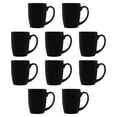 Curved Java Coffee Mug Set - 10 Pack - 12 Oz. - Stoneware Restaurant ...