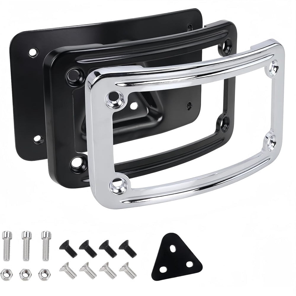 Curved Laydown License Plate Mount with Frame Harley Davidson License ...