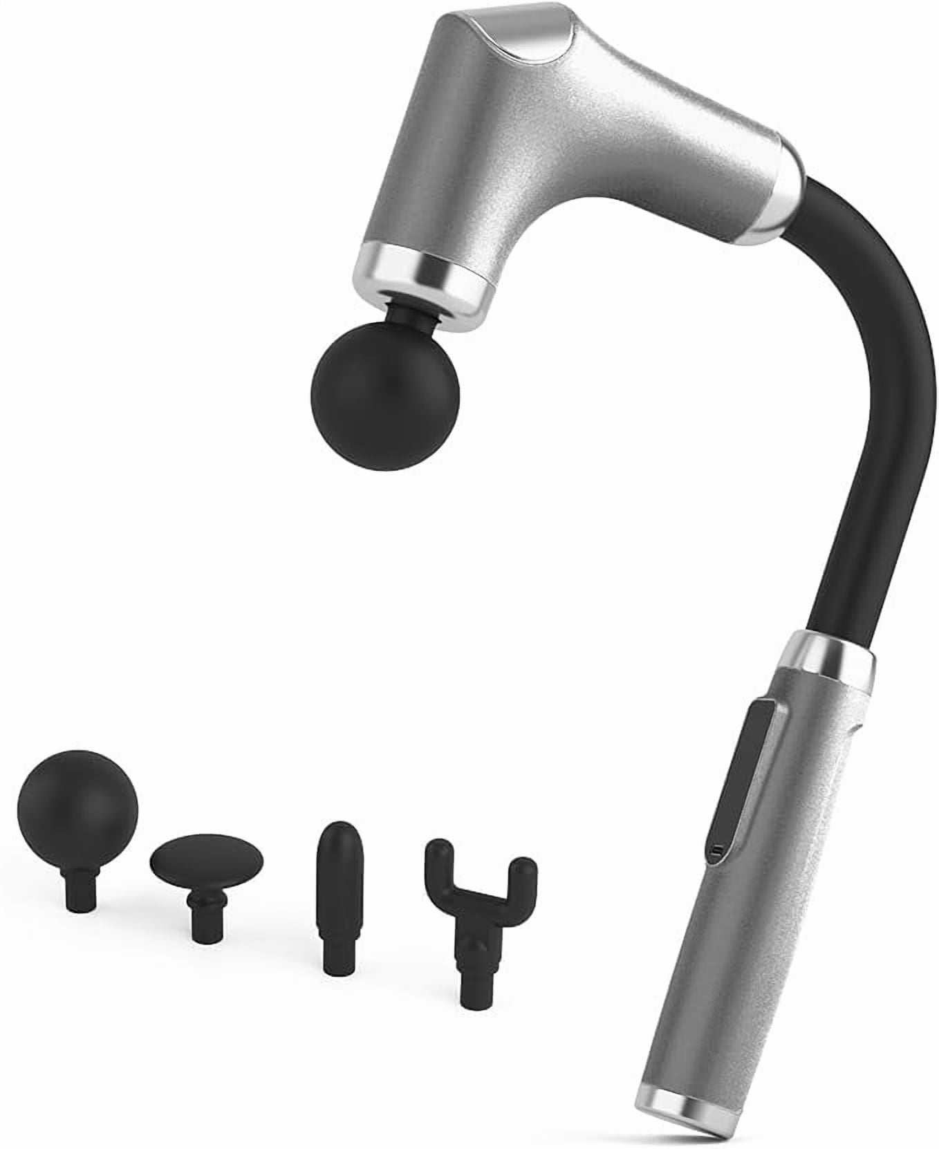 Curved Long-Handle Massage Gun; Portable Percussion Back Massager for ...