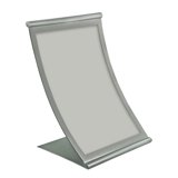 Curved Metal Counter Sign Holder 8.5"W x14"H - Walmart.com