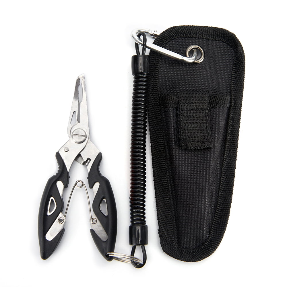 Curved Mouth Fishing Plier Scissor Braid Line Lure Cutter Hook Remover ...