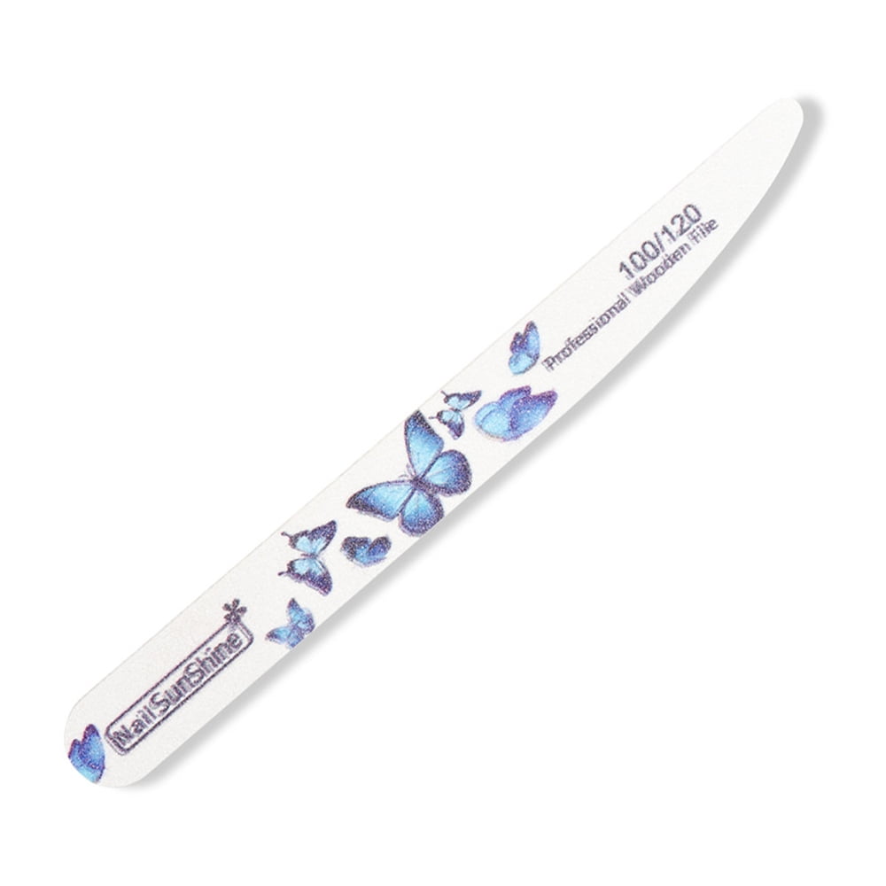 Curved Nail Files Rough Grit Reusable Emery Boards for Natural Nails ...