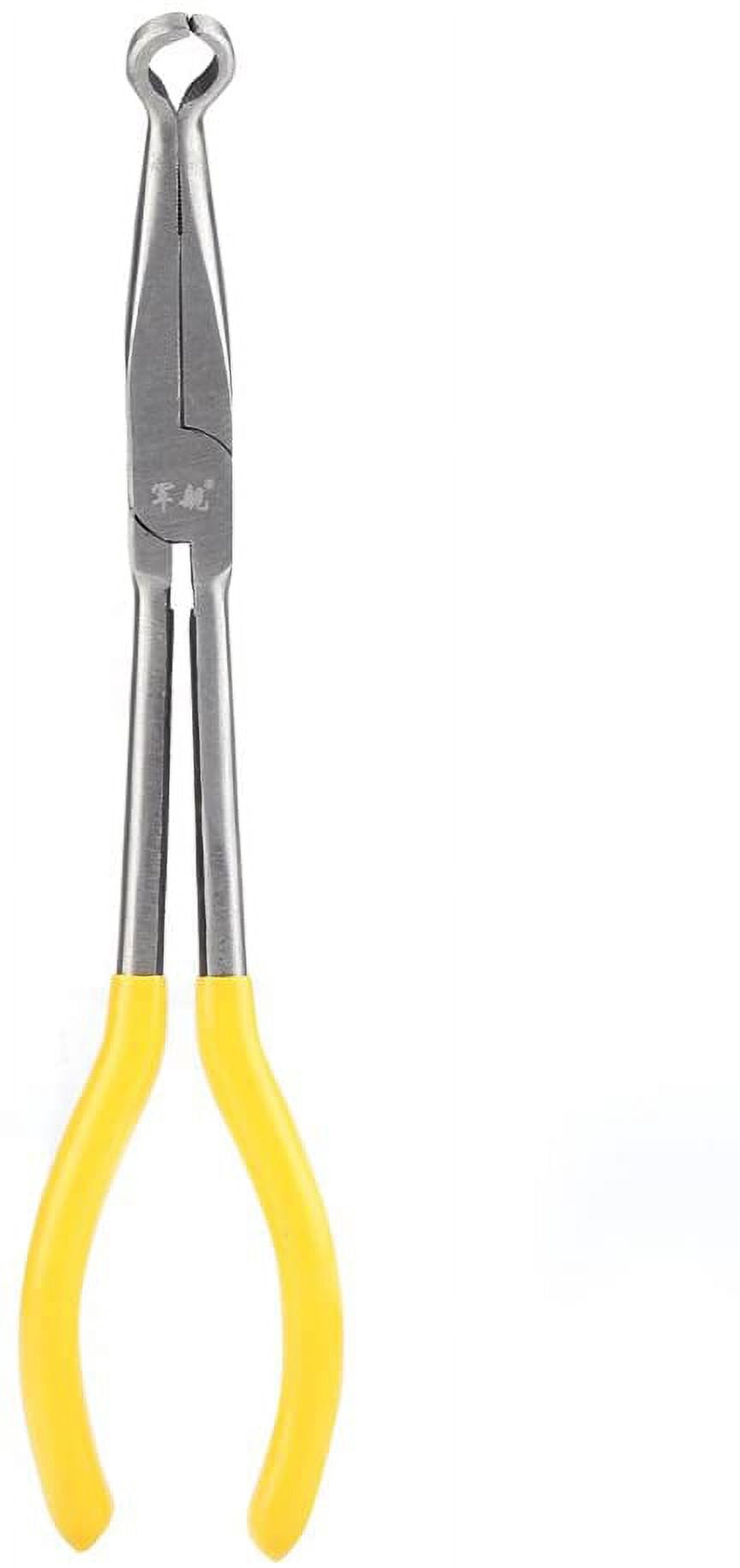 Curved Nose Long Pliers 270mm Extra Long Steel Pliers 45/90 Degree Bent ...