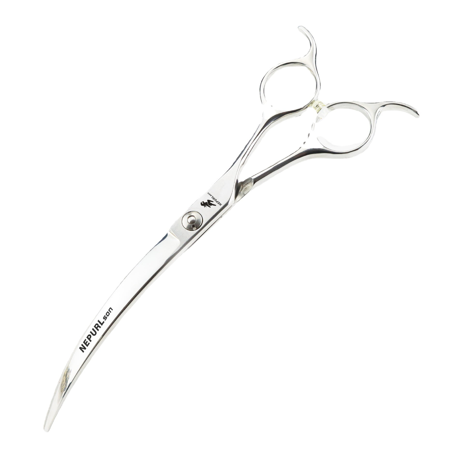 Curved Pet Grooming Scissors 7.5 Inch – TTOOGO Stainless Steel 45° Dual ...