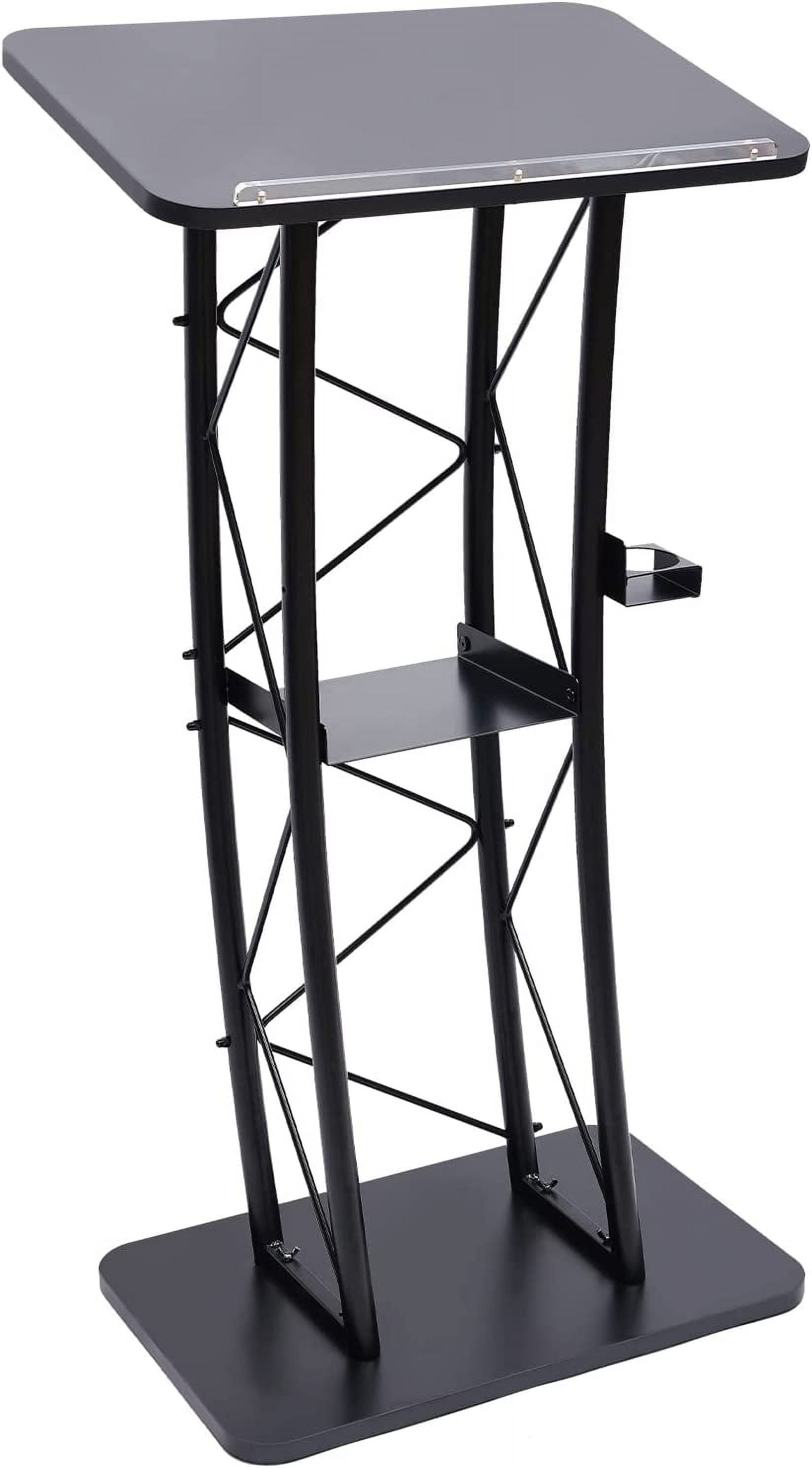 Curved Podium, Podium Stand Portable Church Pulpit Pulpit Lectern for ...