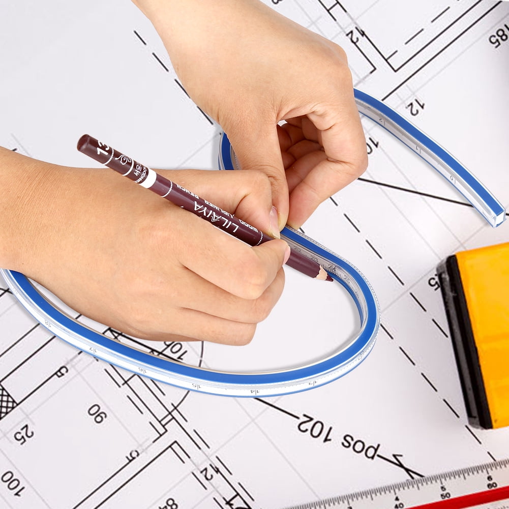 Curved Ruler, Easy Measurement Flexible Ruler, Bendable Ruler For ...