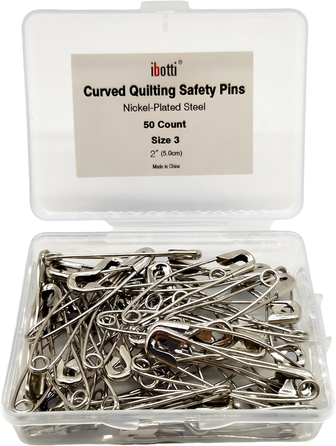 Curved Safety Pins for Quilting,Basting Pins for Quilting Curved,Size 3 ...