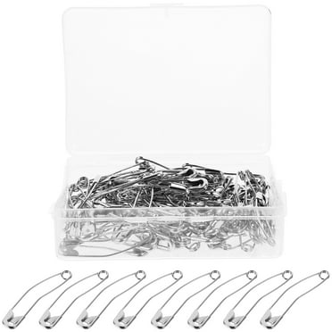 Guiyong 200pcs Safety Pins Stainless Steel Curved Pins Durable Curved ...