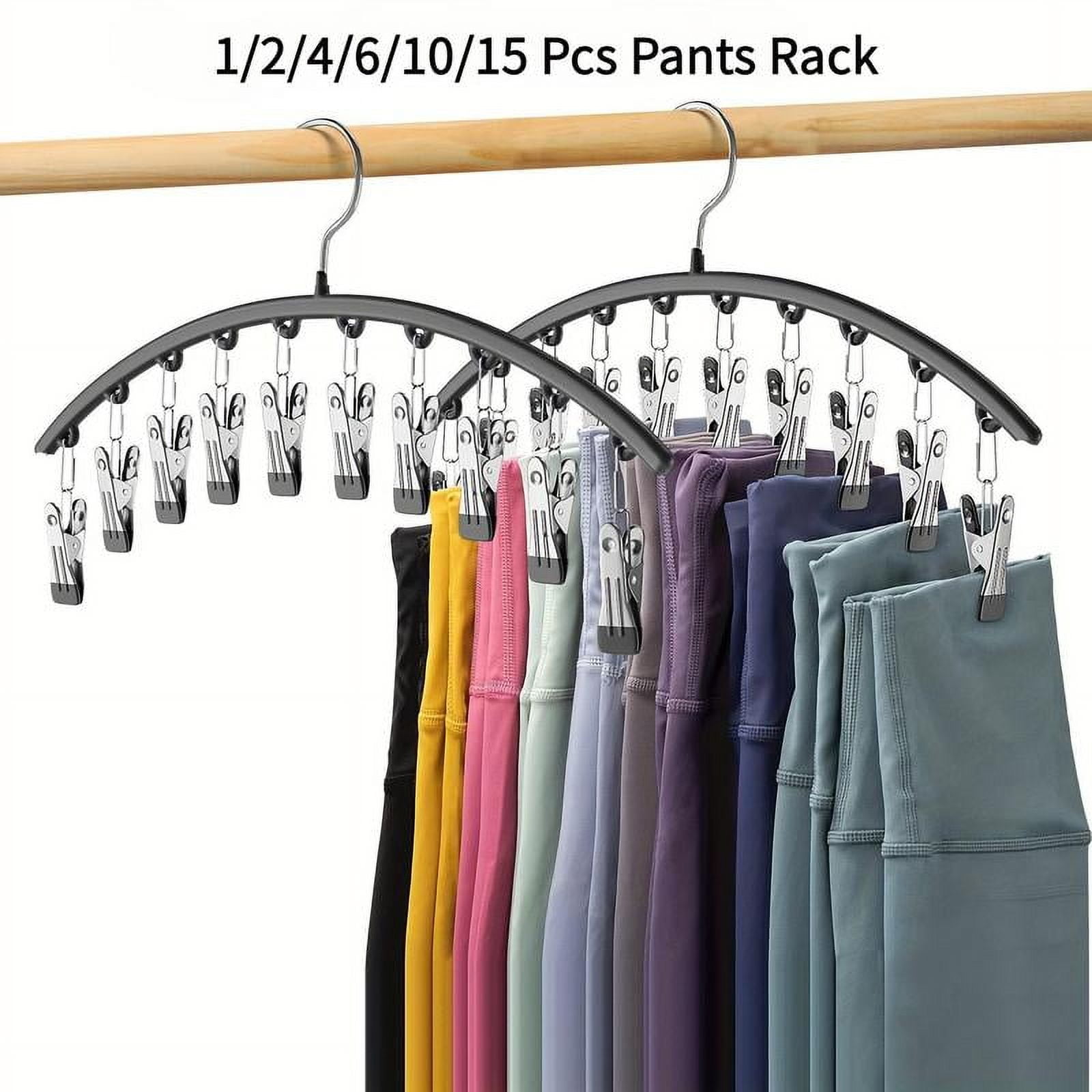 Curved Shape Hanger, 1/2/4/6/10/15pcs Yoga Pants Organizing Hanger ...