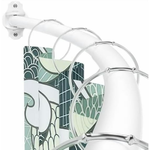Curved Shower Curtain Rod, Adjustable 40-72 inches Extra Wide Curved ...
