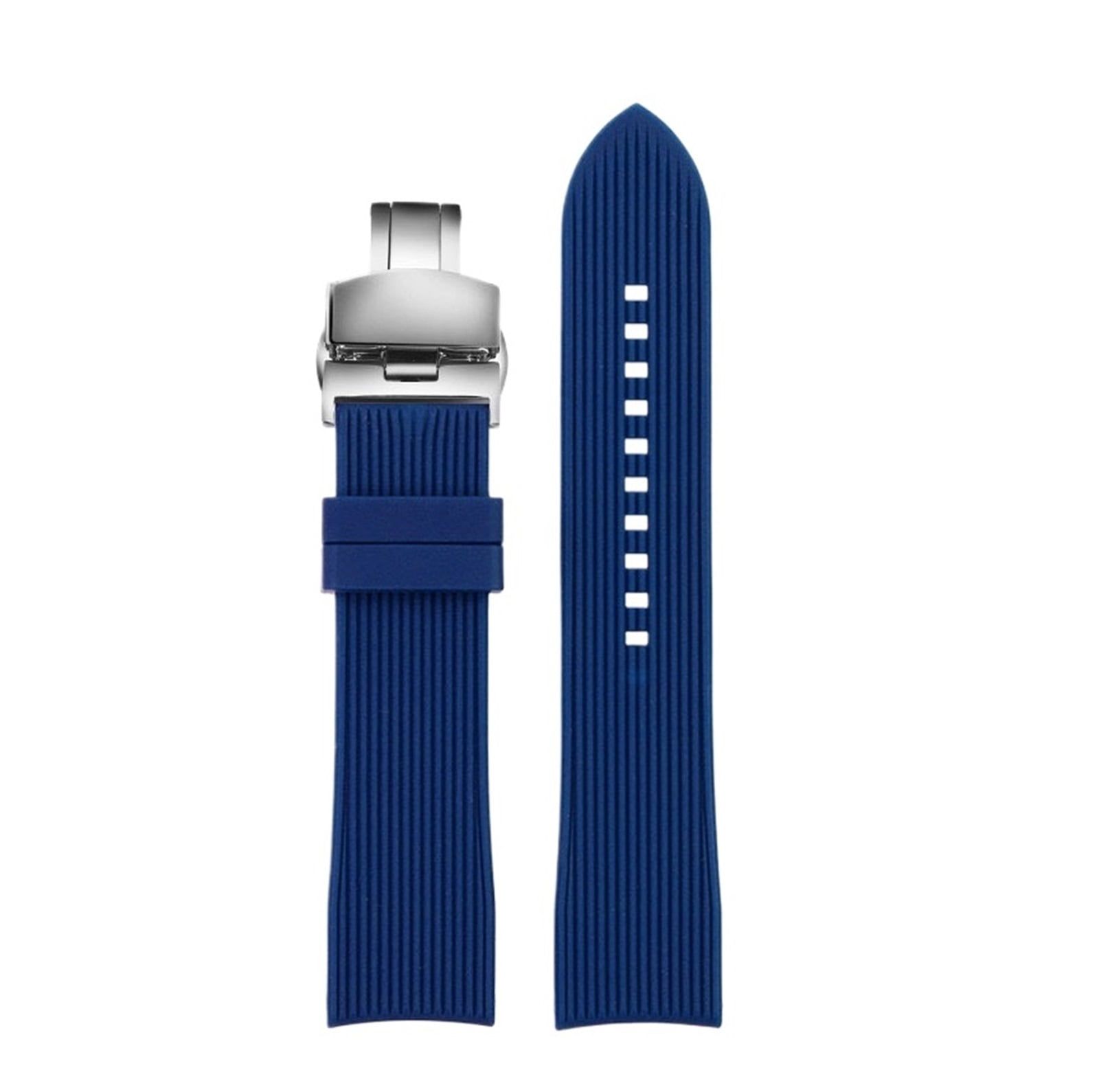 Curved Silicone Watch Strap Fit For C-asio EFR-303 ECB900 Fit For ...