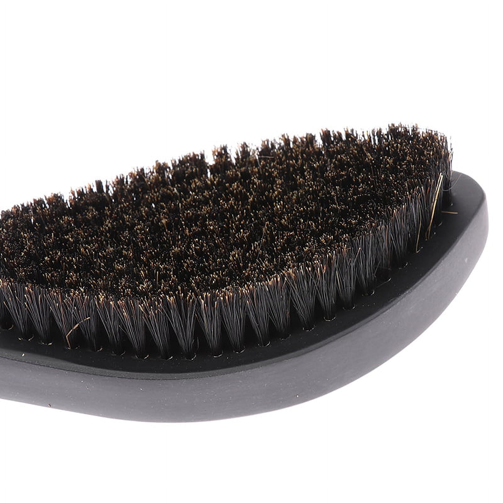 Curved Soft Boar Bristle Wave Hair Brush Wooden Handle Premium Magic Wave Brush - Walmart.com