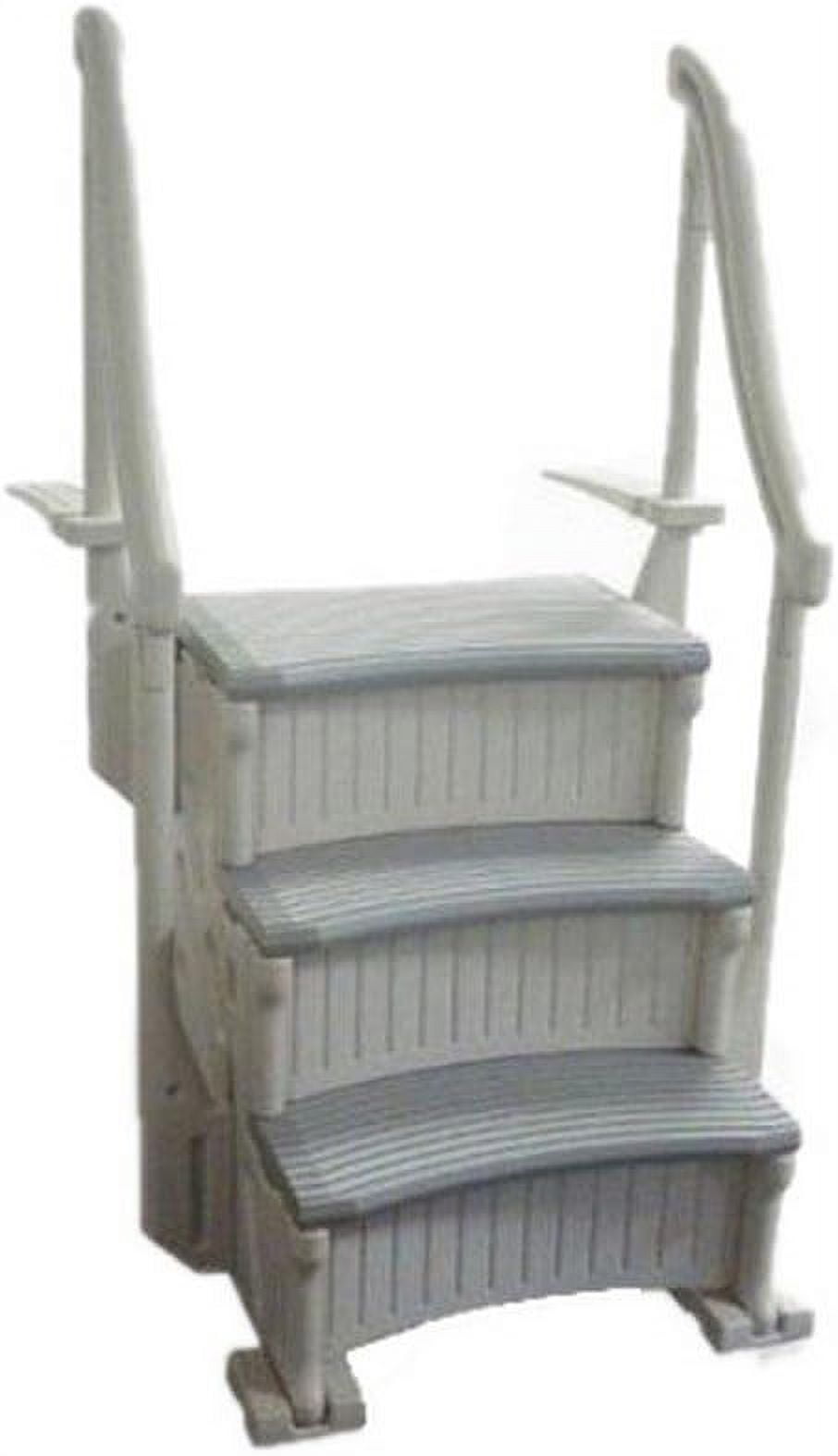 Curved Step 3 2 Handrails Swimming Pool Ladders, Gray, 36" - Walmart.com