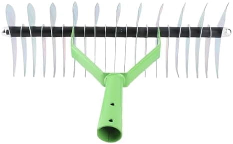 Curved Teeth Thatch Rake Steel Dethatcher Tool for Yard Cleaning Dead ...