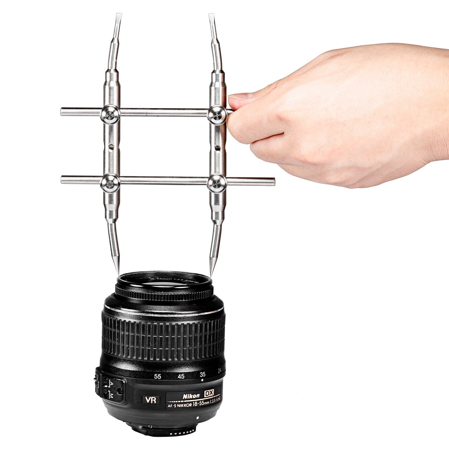 Curved Tips Camera Lens Spanner, Stainless Steel Wrench, Precision ...