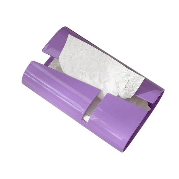 Curved Tissue Box, Purple Creative, 1 Piece Desktop Ornament, Modern ...