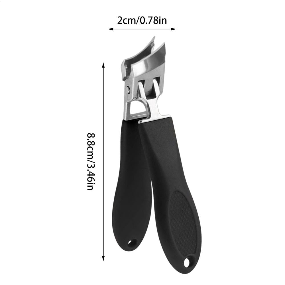 Curved Toenail Clippers No Splash Nail Scissors Manicure Tools Wide Jaw ...