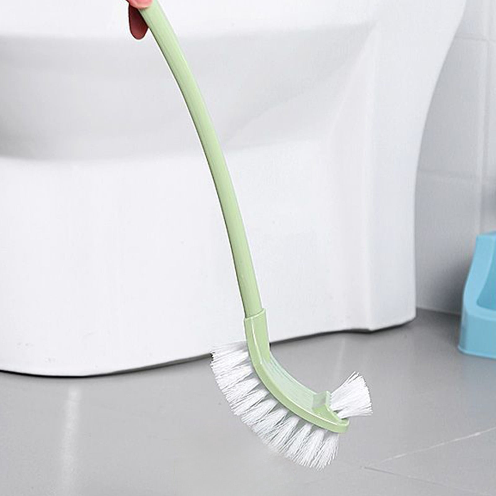 Curved Toilet Bowl Brush,Cleaning Brush,Toilet Scrubber,Bathroom Brush ...