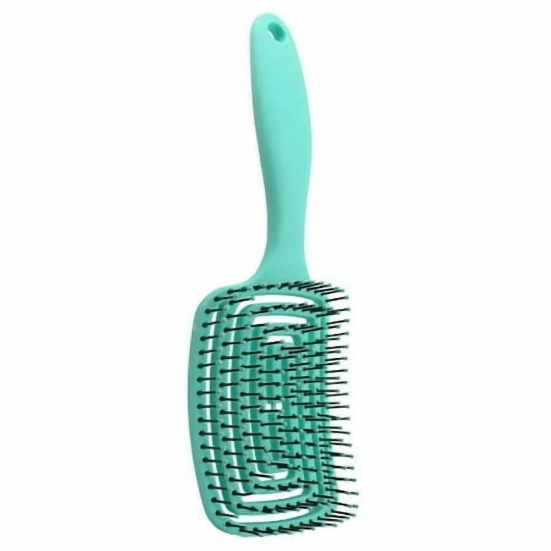 HitUpon Curved Vented Hair Brush, Anti Frizz Detangling Brush for Long ...