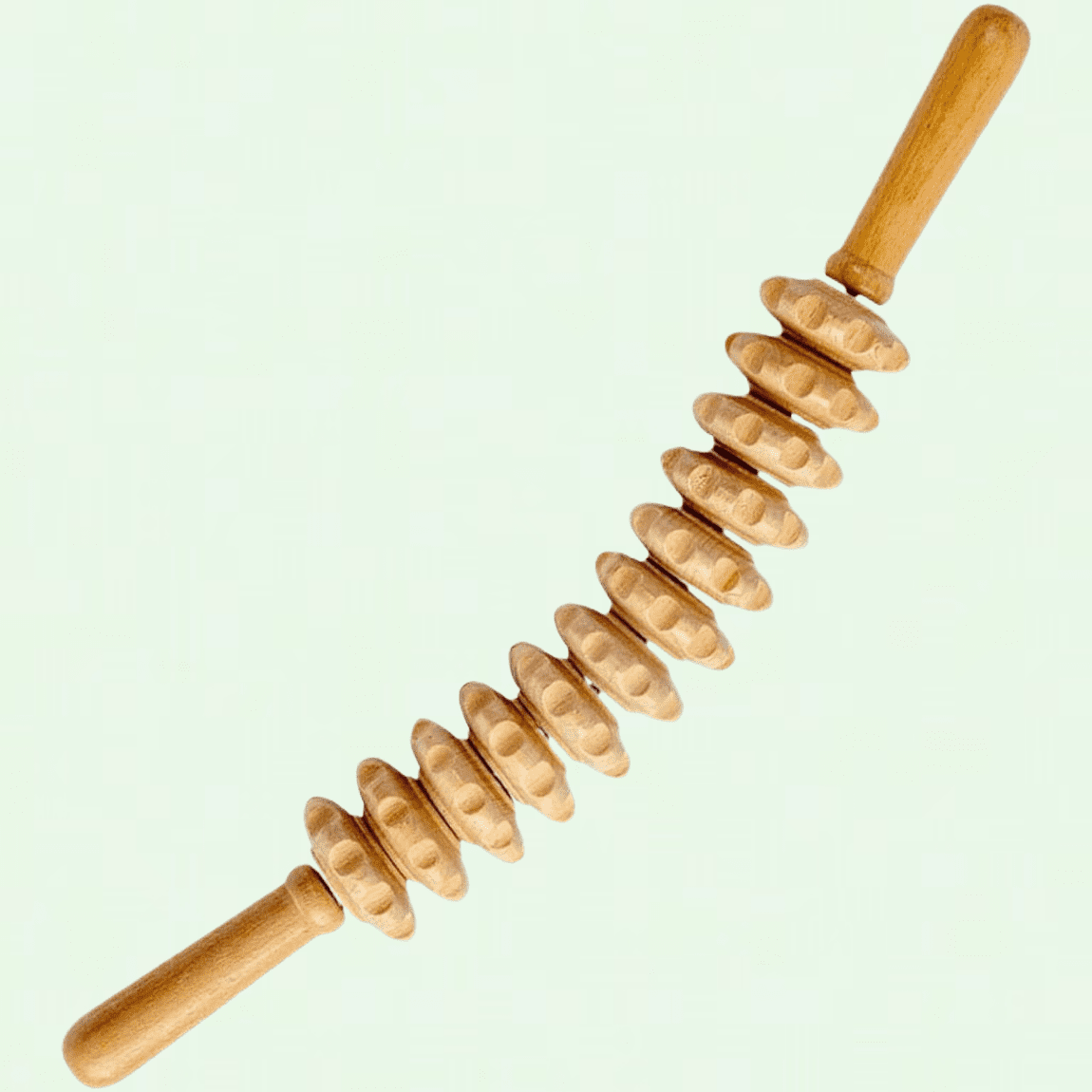 Curved Wooden Massage Stick Roller for AntiLymphatic Drainage, 12 ...