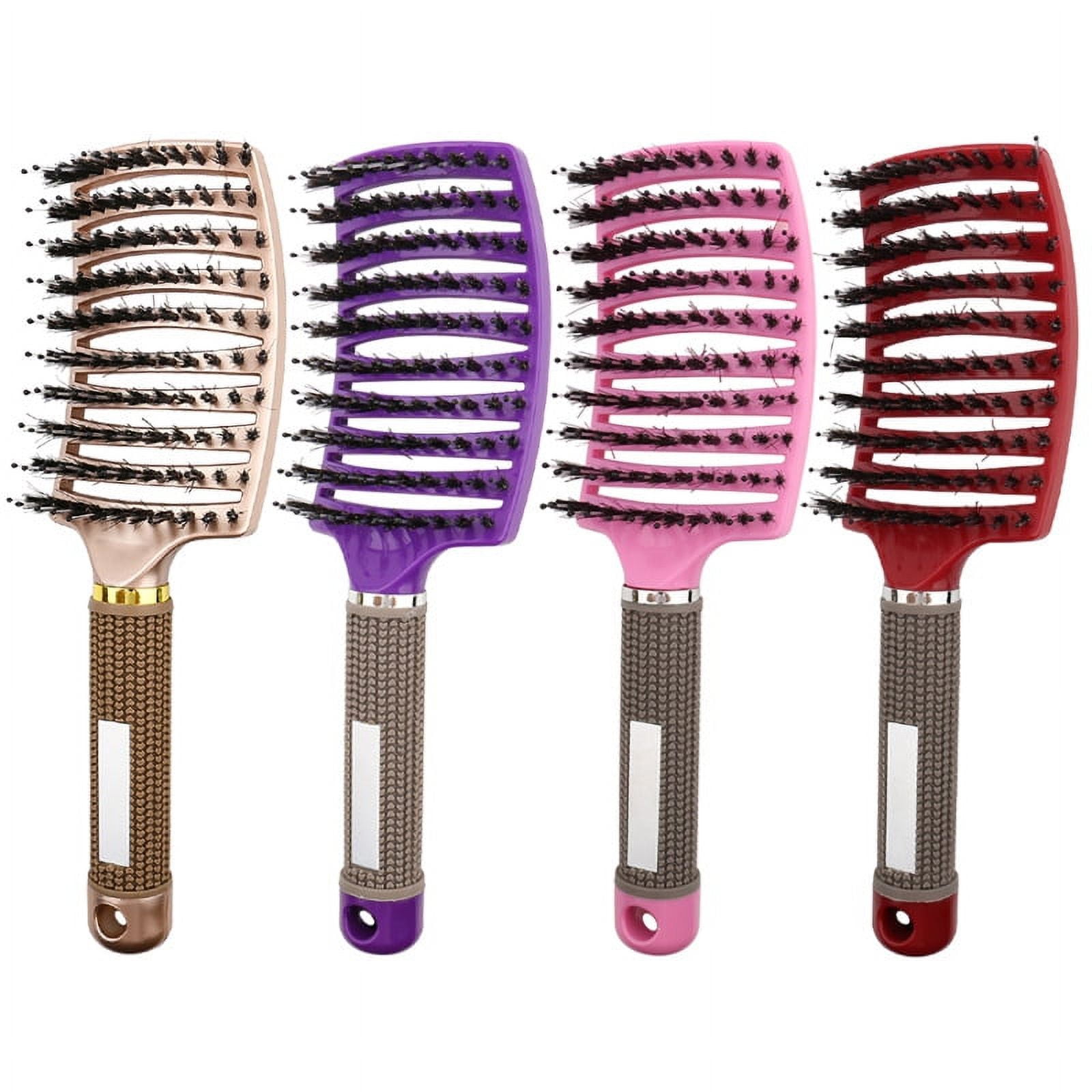 Curved big curved comb bristle massage comb curly hair styling comb ...
