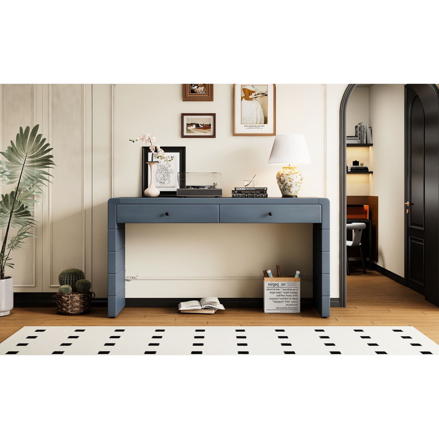 Curved design - Store keys and photos - Hallway decor - Keep space ...