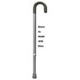 Curved handle adjustable aluminum cane, 6ea HSA/FSA Eligible - Walmart.com