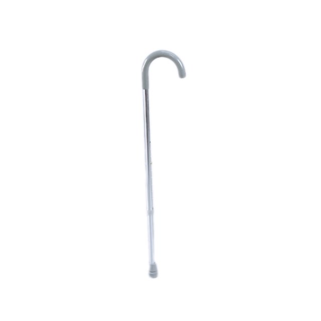 Curved handle adjustable aluminum cane, 6ea - Walmart.com