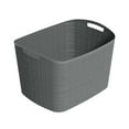 Curver Jute Extra Large Grey Plastic Storage Basket - Walmart.com