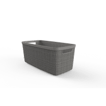 Mainstays Medium White Decorative Storage Basket - Walmart.com