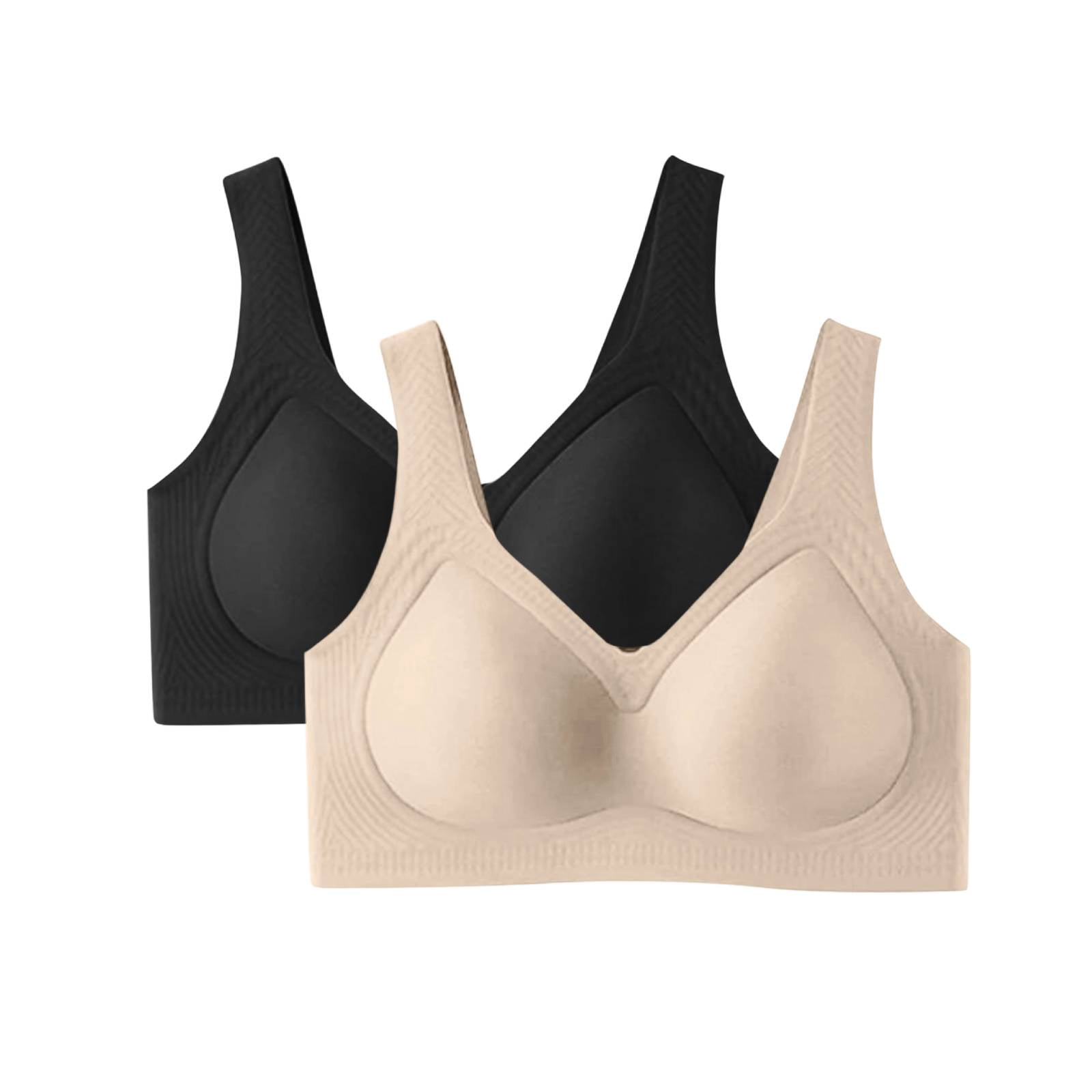 Jelly Bras for Women - Women's Seamless Wireless Supportive Bras Full ...
