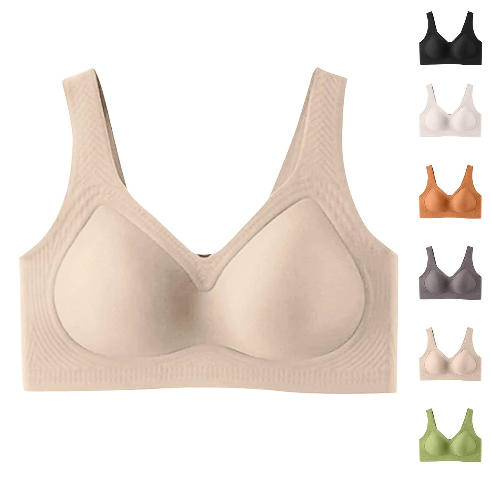 Jelly Bras for Women - Women's Seamless Wireless Supportive Bras Full ...
