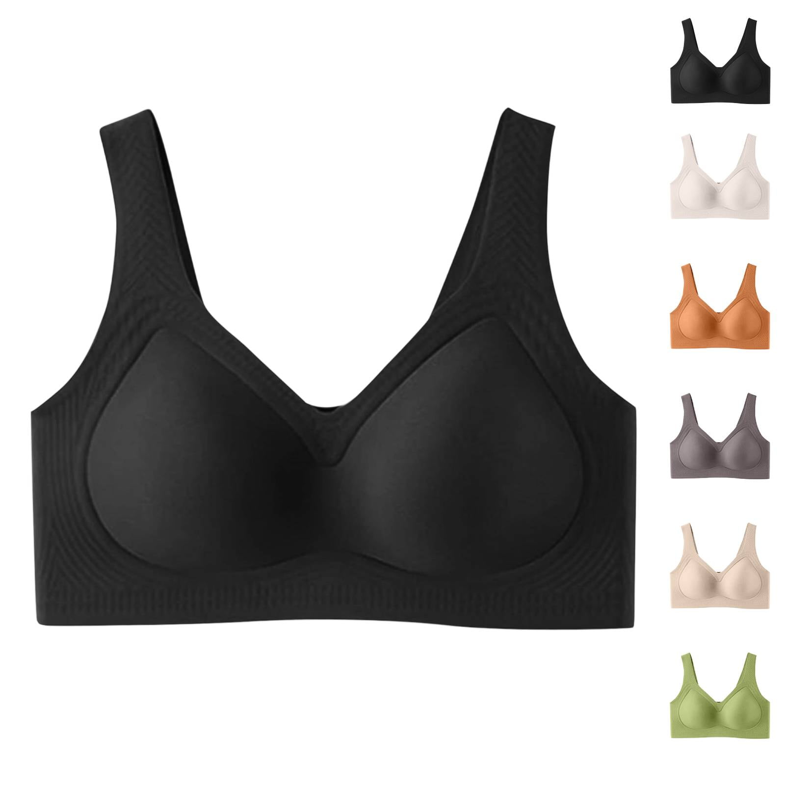Jelly Bras for Women - Women's Seamless Wireless Supportive Bras Full ...