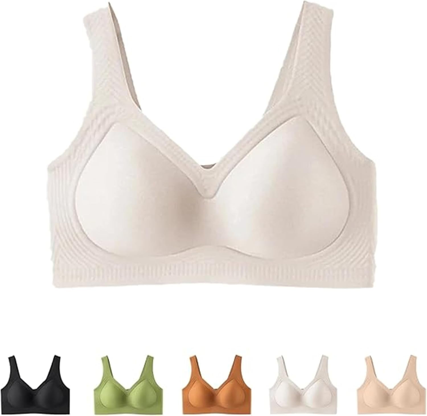Curvera Jelly Bra, Lifting Wire-Free Jelly Bra, Supportive Push up Bras, Seamless Comfort and ...