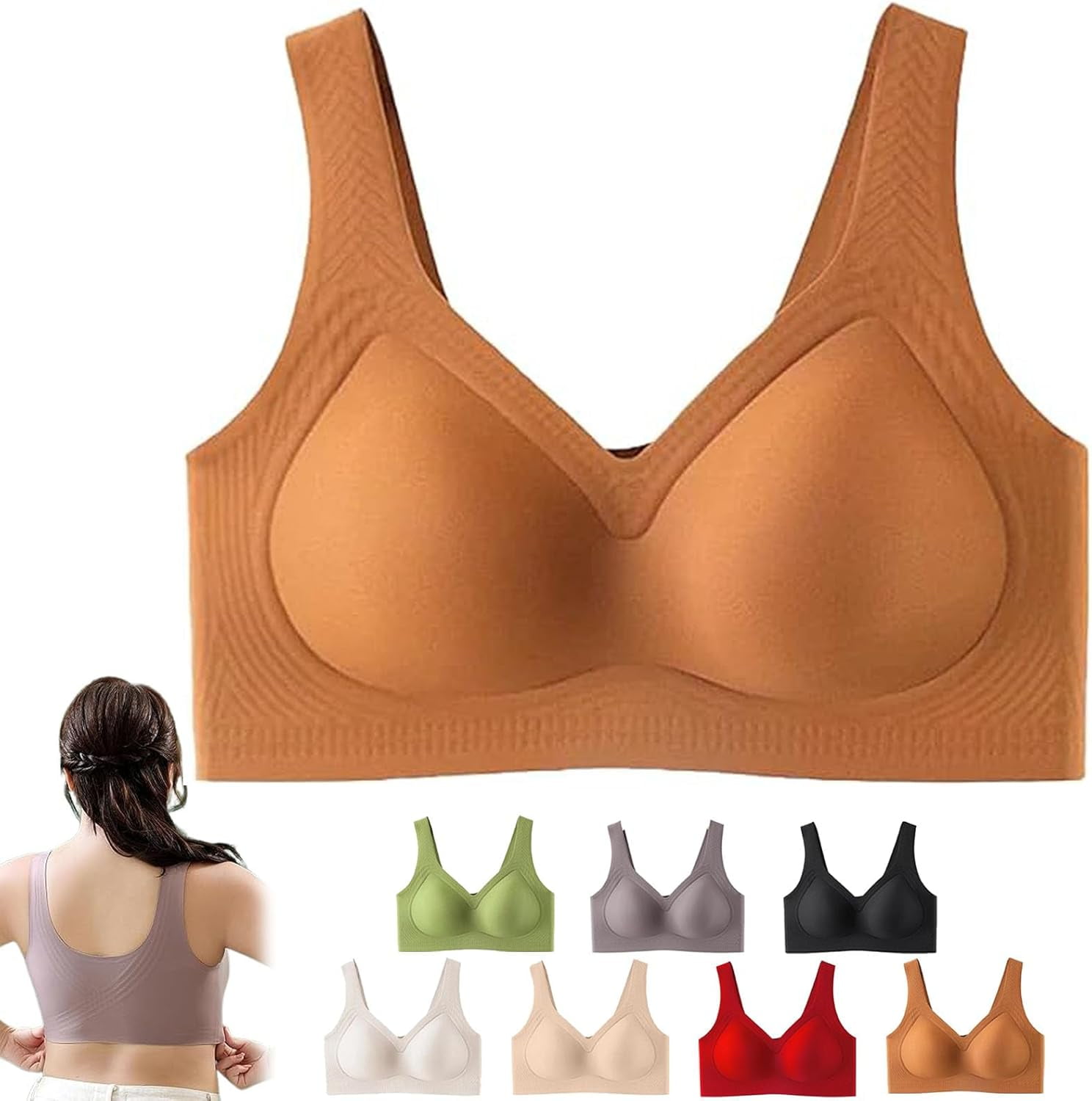 Curvera Jelly Bra, Lifting Wire-Free Jelly Bra, Women's Seamless Wireless Push up Bras - Walmart.com