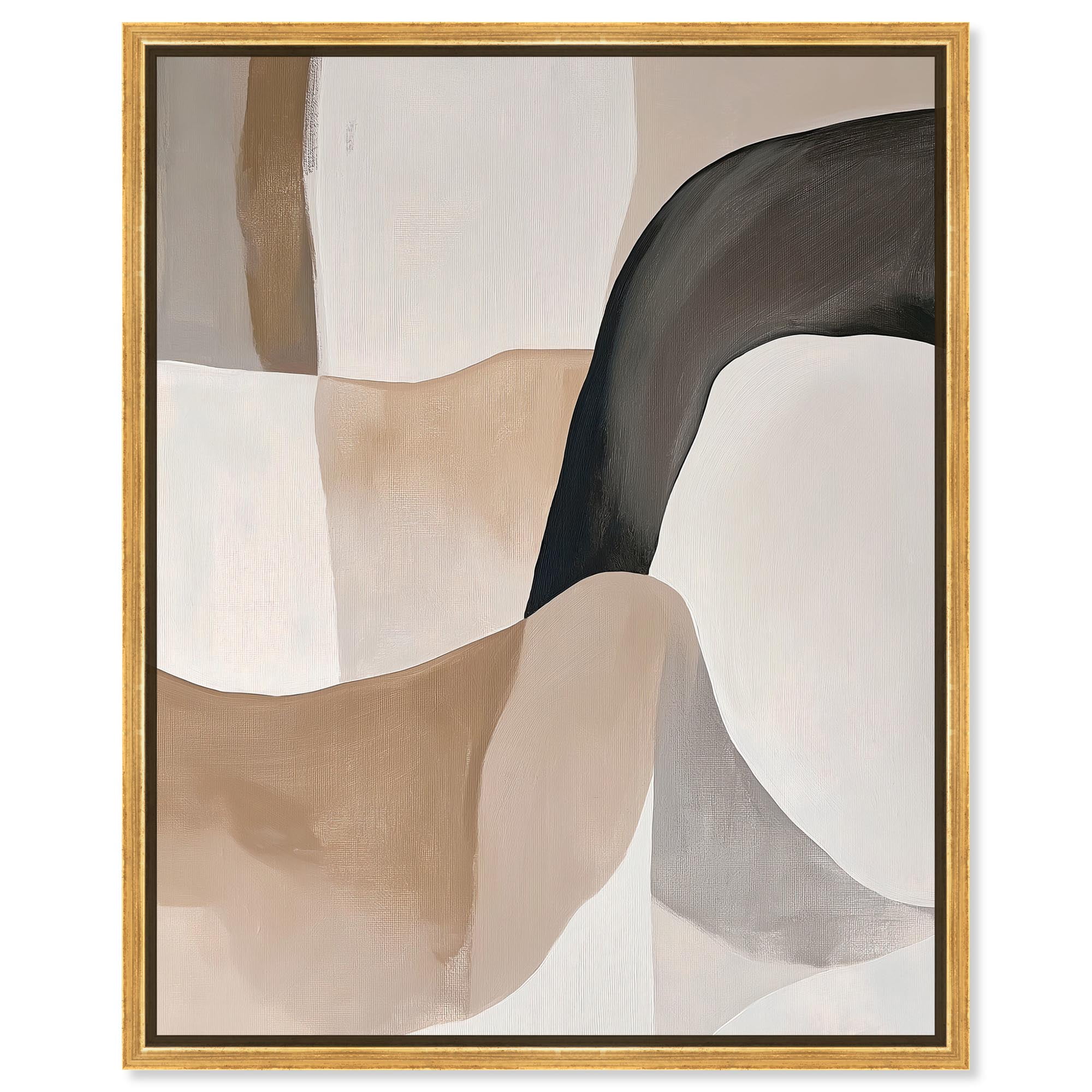 Curvilinear Composition I Canvas Abstract Shape Boho by Art Remedy ...