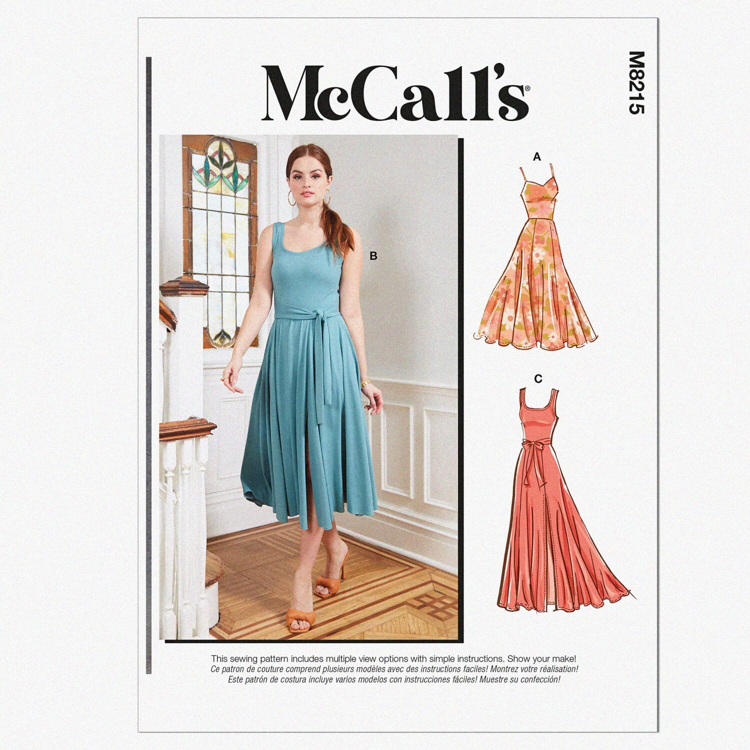 Curvy Chic Knit Dress Kit - M8215, Sizes 8-16, Multicolor - Walmart.com