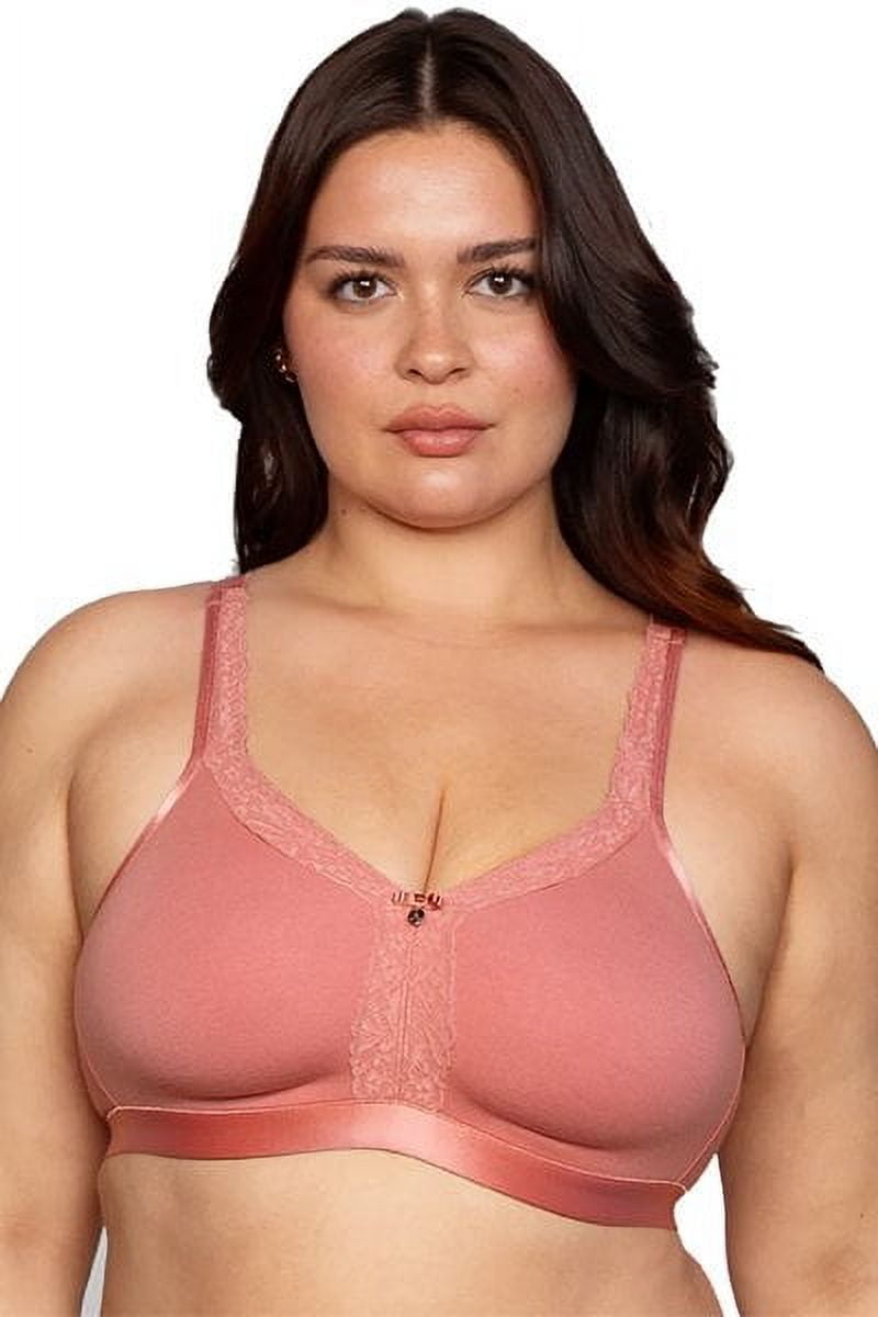 Curvy Couture Cotton Luxe Unlined Wireless Bra 1010 - Walmart.com