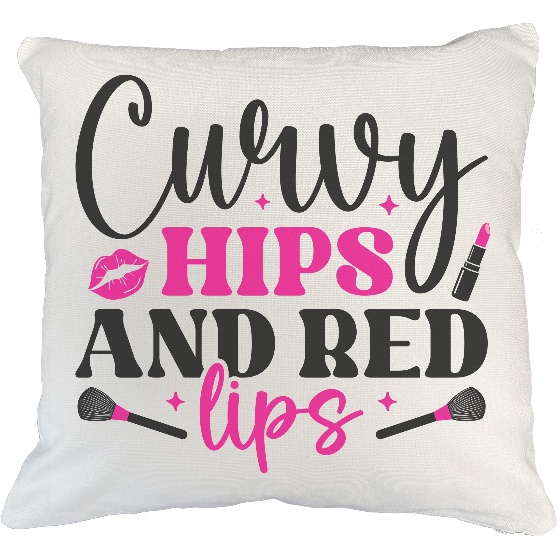 Curvy Hips & Red Lips w/ Lipstick, Smooch & Powder Brushes Design ...