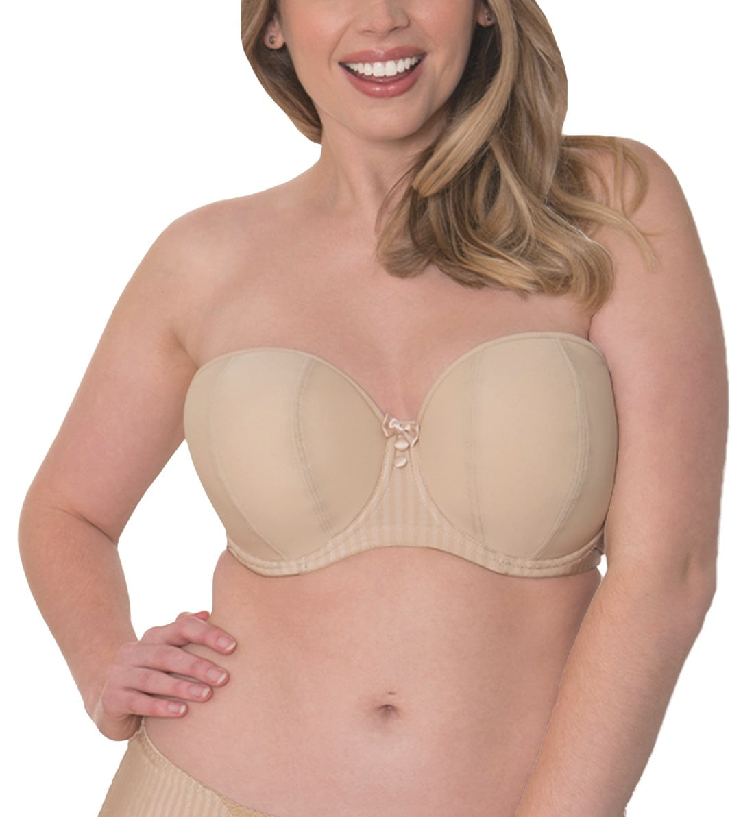 Curvy Kate Luxe Multiway Strapless Underwire Bra (CK2601),32GG,Biscotti - Walmart.com