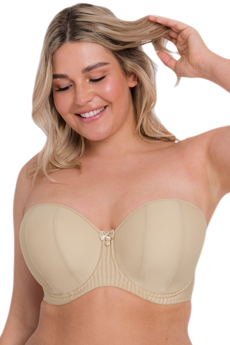 Curvy Kate Luxe Multiway Strapless Underwire Bra (CK2601),34G,Biscotti - Walmart.com