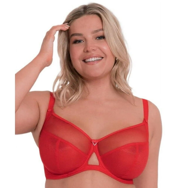 Curvy Kate Victory Balcony Bra -CK9001 (Poppy Red, 38FF) - Walmart.com