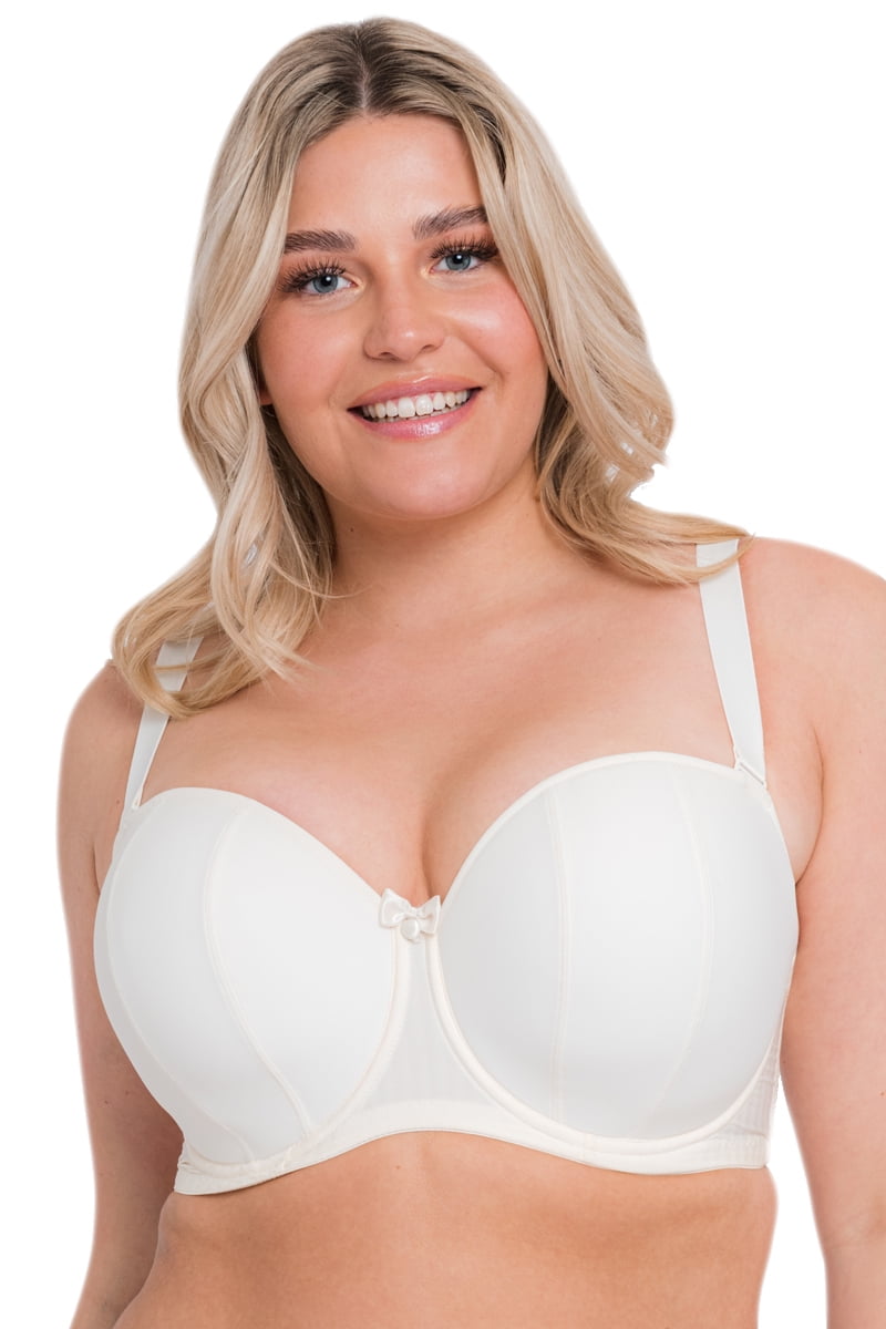Curvy Kate Women's Luxe Strapless Bra, Ivory , 38F - CK2601 - Walmart.com