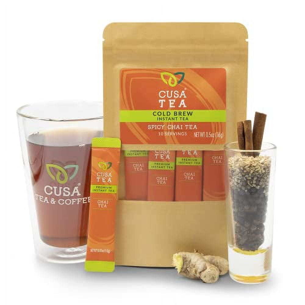 Cusa Tea & Coffee | Premium Instant Spicy Chai Tea With Real Fruit ...