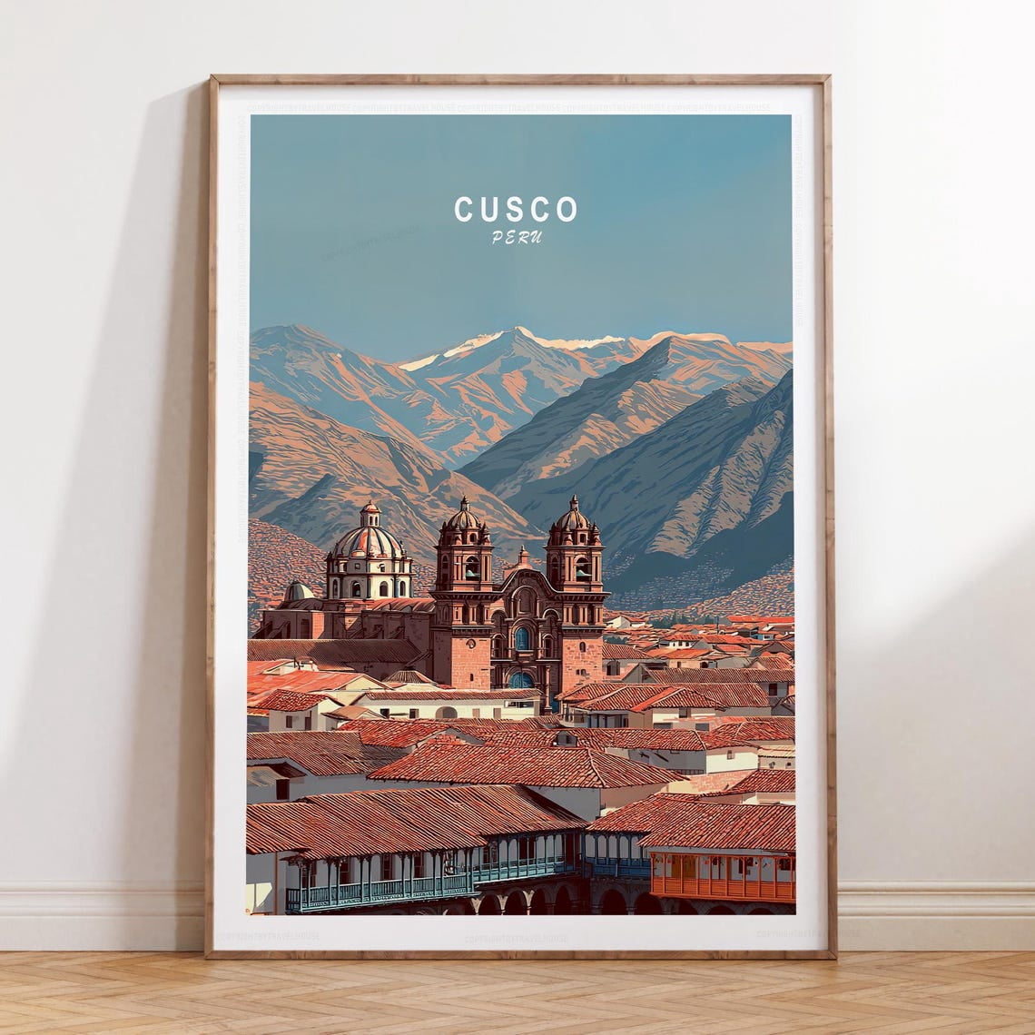 Cusco Peru Historic Mountain City Wall Art, Unframed Paper Print Size ...