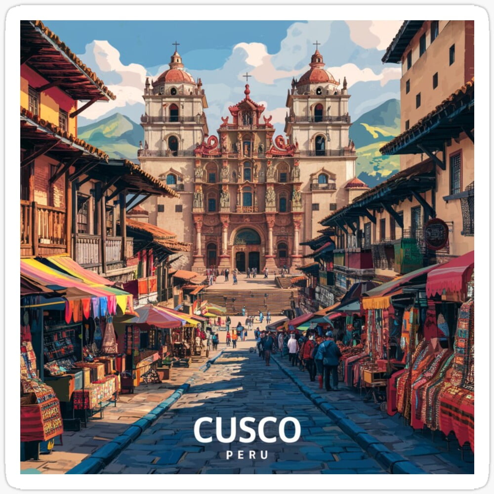 Cusco, Peru Sticker Phone Decal Water Bottle Stickers Car Decals ...