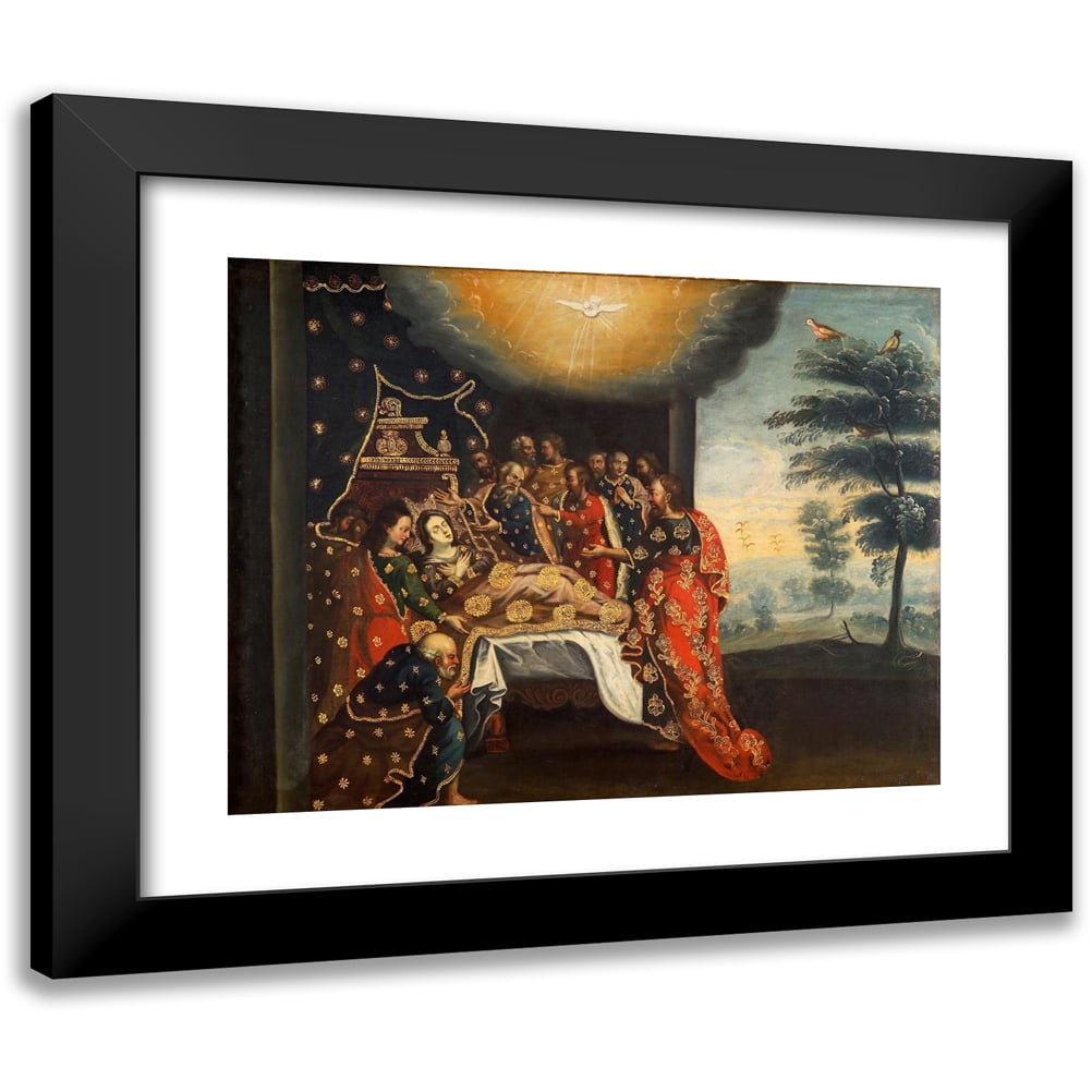 Cusco School 24x20 Black Modern Framed Museum Art Print Titled ...